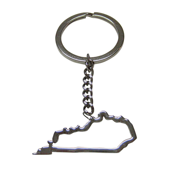 Kiola Designs | Accessories | Kentucky State Map Outline Keychain ...